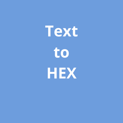 Text To HEX Tools Help